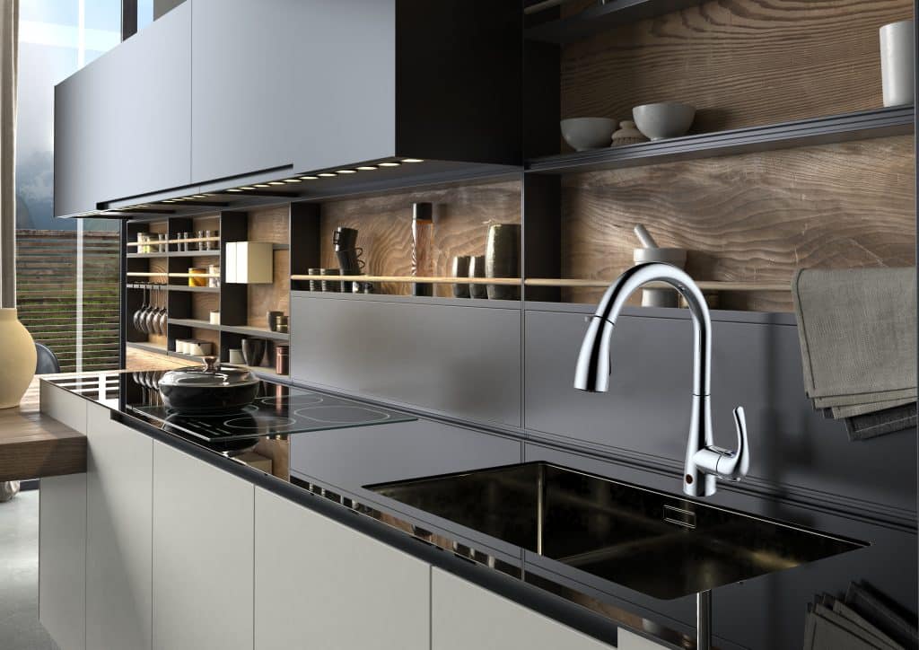 Dual Sensor-Touchless Motion Sensor Control Kitchen Faucet with Pull ...